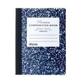 BAZIC Composition Book Blue Marble Unruled Ruled 100 Sheet Notebook, 1 ...