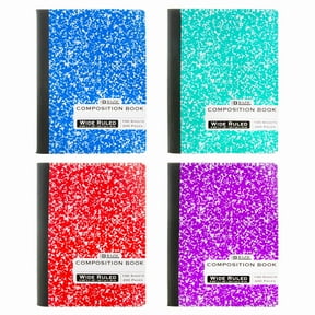 Pen+Gear Wide Ruled Poly Composition Book, 7.5" x 9.75", Purple, 80 ...