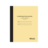 BAZIC Composition Book Blue Marble Unruled Ruled 100 Sheet Notebook, 6 ...