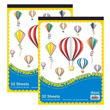 SunWorks Bright White Construction Paper, 9” x 12”, 50 Sheets, School ...