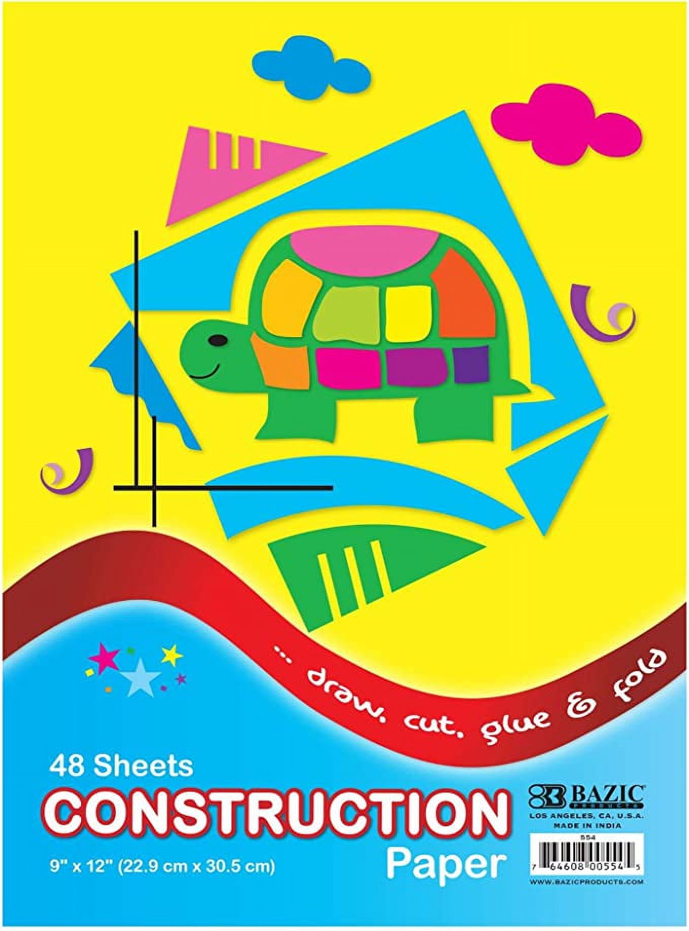 Colorbok French Prep Multicolor Designer Paper Pad, 12"x12", 67 lb./100 ...