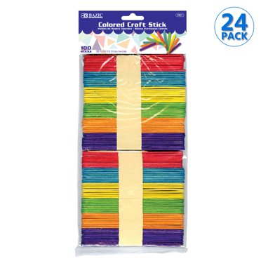 Large Natural Wood Craft Sticks, Craft Supplies, Misc Bulk Craft ...