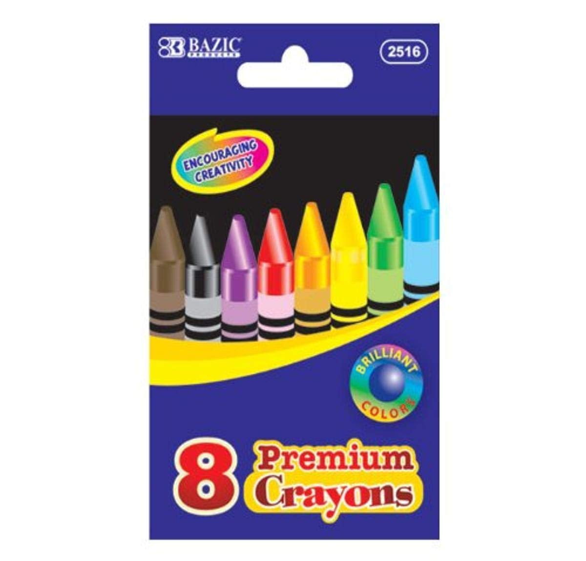 Product Of Bazic, Premium Crayons, Count 1 - Coloring Supplies / Grab ...