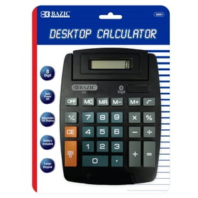 UU&T Office Calculator, 12-Digit Large LCD Display, Solar and Battery ...