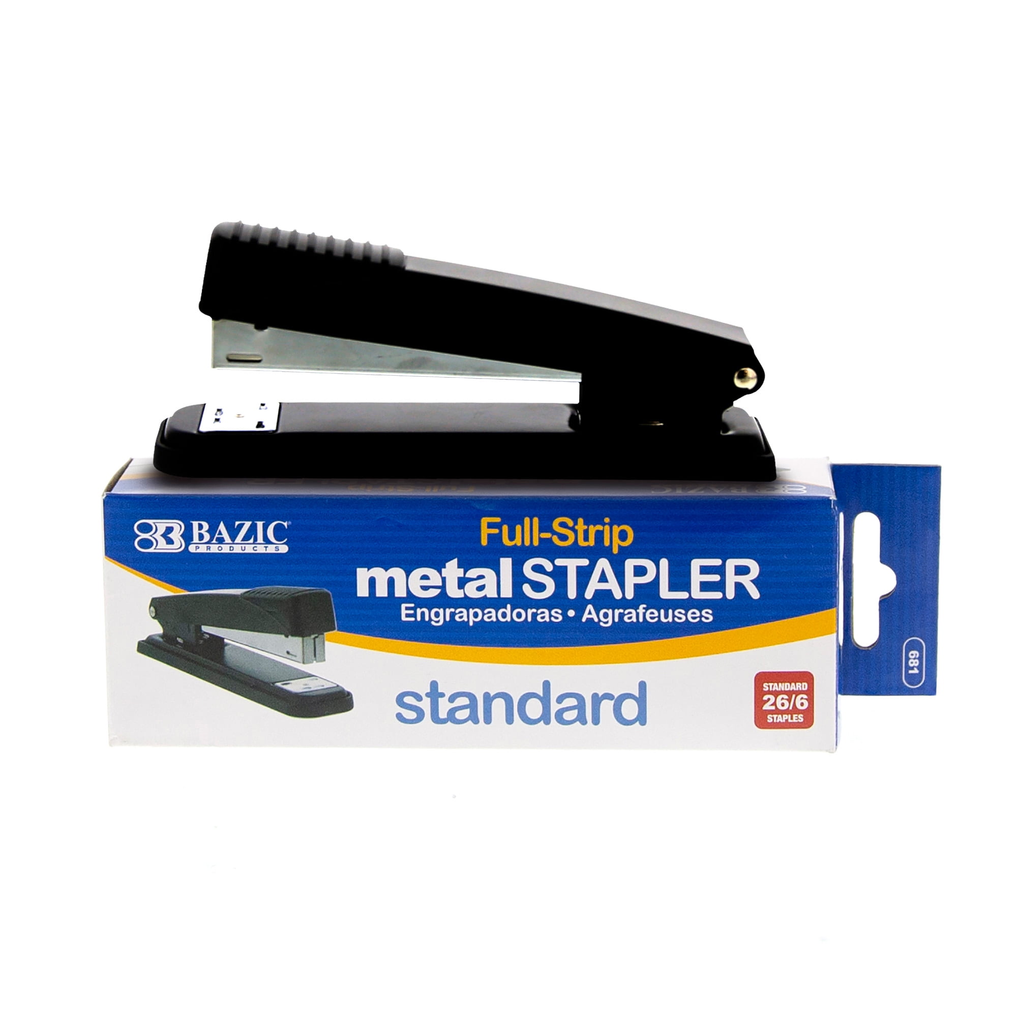 BAZIC Desktop Stapler Heavy Duty Metal Full Strip Staplers, 1-Pack ...