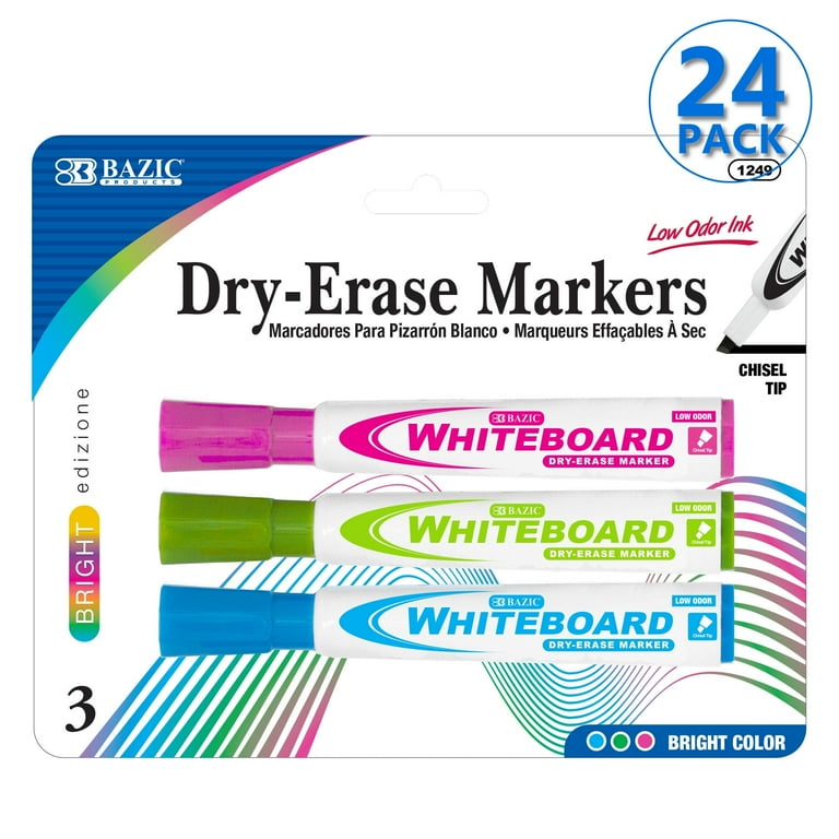 chisel tip whiteboard markers