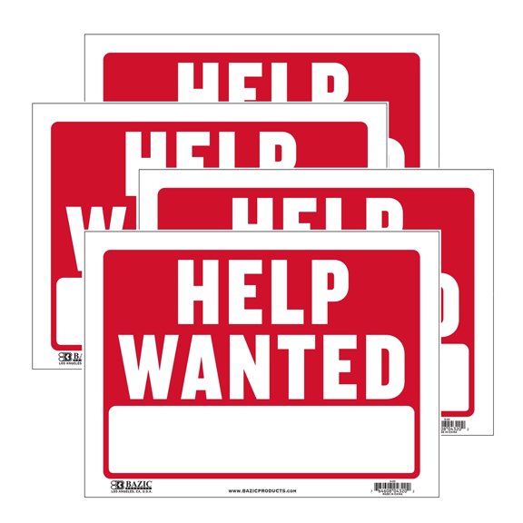 Shop Now Hiring Signs for Business Recruitment and Advertising