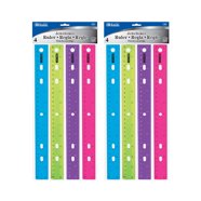 BAZIC Plastic Ruler 12" (30cm) w/ Handle Grip, Assorted Color, 6-Pack ...