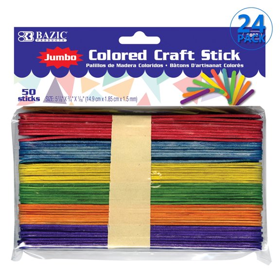 Craft Sticks, Natural Color, 150 Per Pack, 12 Packs - Walmart.com