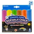 BAZIC Jumbo Sidewalk Chalks 6 Colors, for Outdoor Coloring Drawing Art ...