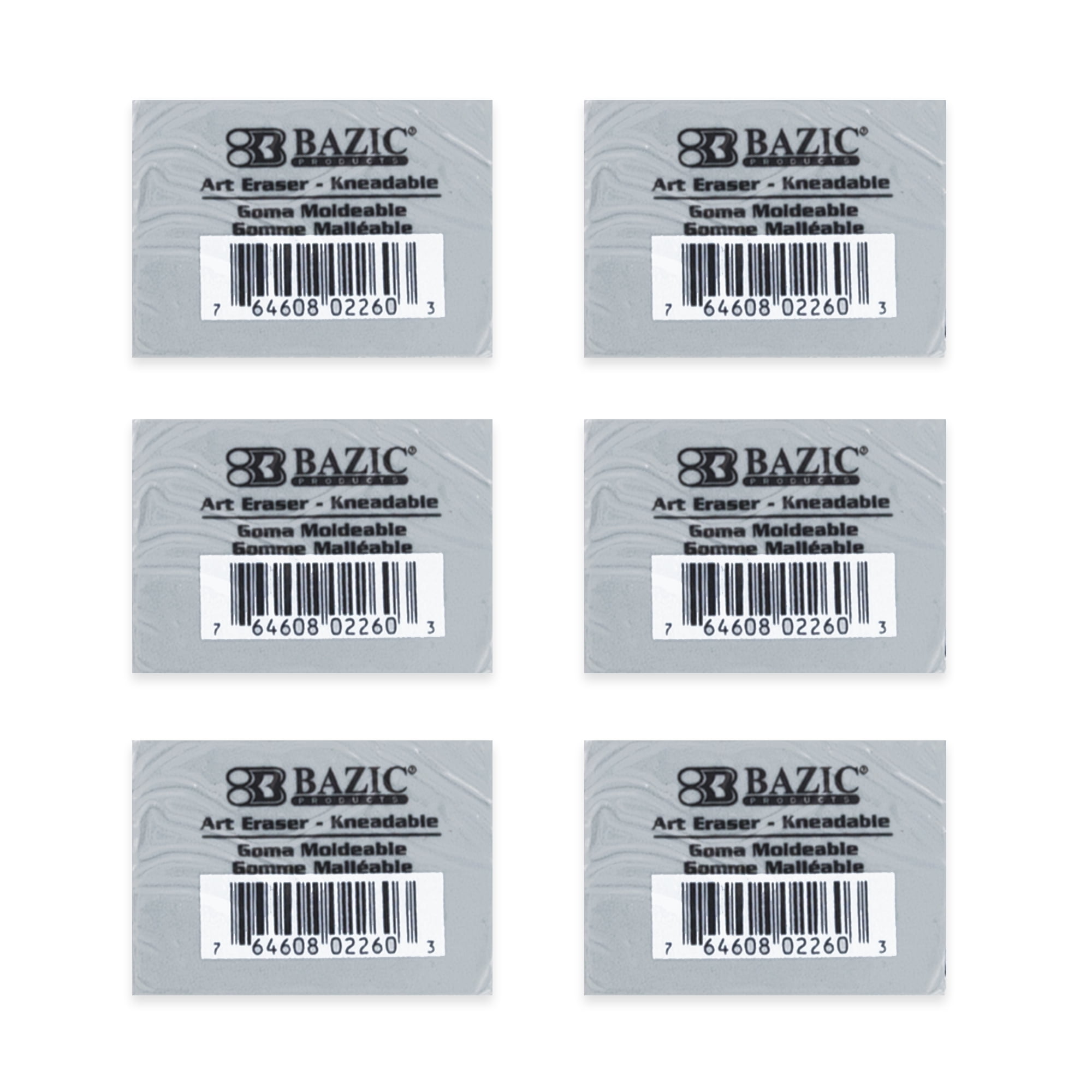 BAZIC Kneaded Eraser, Gray, Erasers for Artist, Drawing Sketching ...