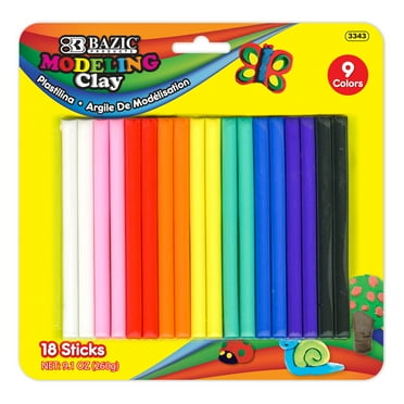Eucatus Soft Super Sculpting Art, Assorted Colors Modeling Clay Sticks ...
