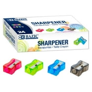 BAZIC Pencil Sharpener Dual Blades, Assorted Color, (6/Pack), 1-Pack ...