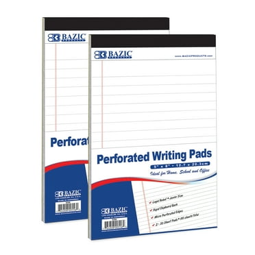 Mead® Cambridge® Stiff-Back Legal Pad, White, 8.5" x 11", 70 Sheets ...
