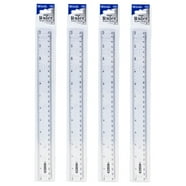 Pacific Arc Stainless Steel Ruler with Inch and Metric(mm), Non Skid ...