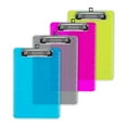BAZIC Plastic Clipboard Memo Size 9" x 6" Low Profile Clip Board, 4 ...