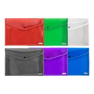 BAZIC Plastic File Folder, Legal Size Document Holder Envelopes, 6-Pack ...