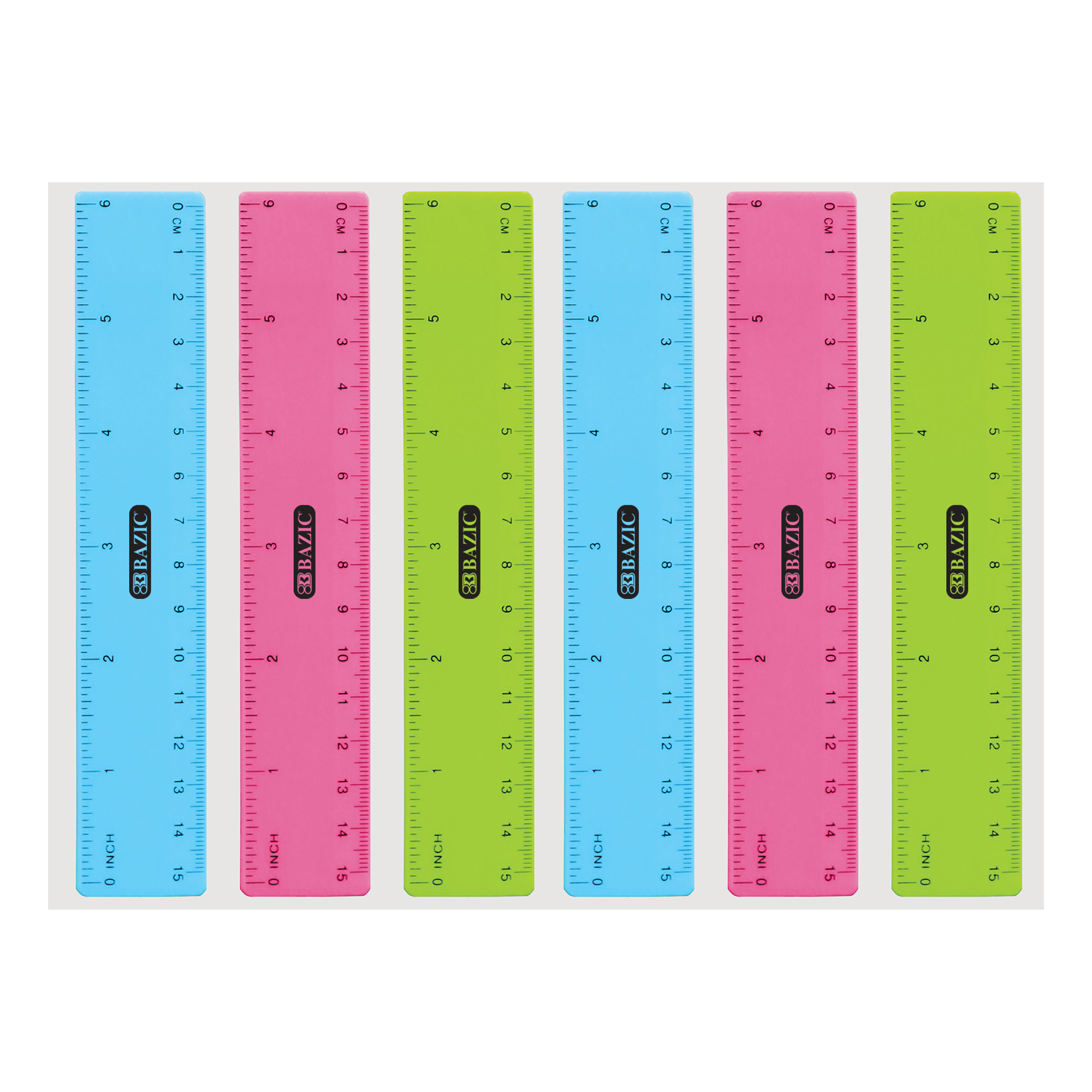 DDI Plastic Ruler - Assorted Case of 52 - 12in.Long - Walmart.com