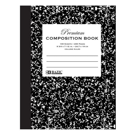Marble Composition Book, Assorted Colors, Pack of 6 - Walmart.com
