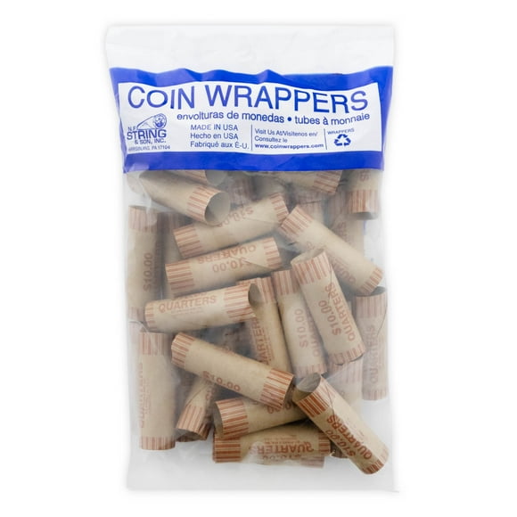 Coin Roll Wrappers in Money Handling - Walmart.com