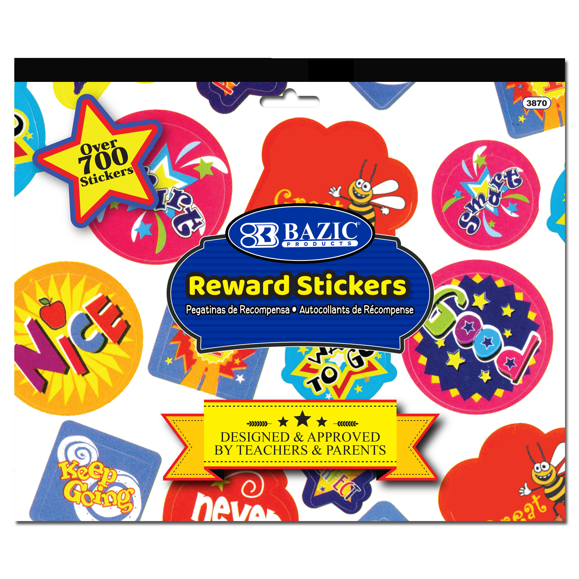 Trend, TEP47909, Primary Favorites Stickers, 700 / Pack, Multicolor ...