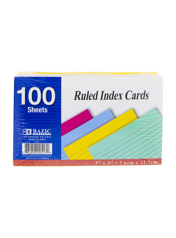 Index Cards in Paper - Walmart.com