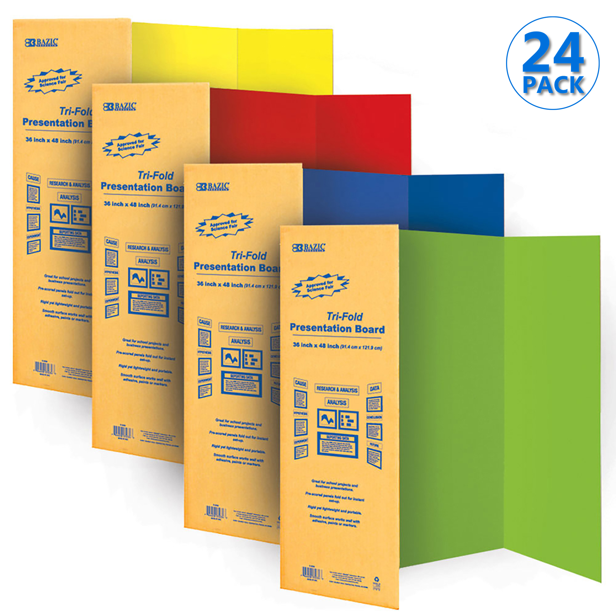 Elmer's Tri-Fold Corrugated Display Board, 28" x 40", White - Walmart.com