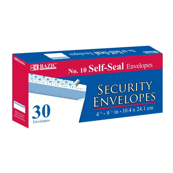 #10 Security Envelopes in #10 Envelopes - Walmart.com