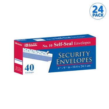 #10 Security Tinted Self‐Seal Windowless Envelopes ‐ 4‐1/8 x 9‐1/2 ...