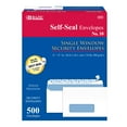 BAZIC Self Seal Security Envelope 4 1/8" x 9 1/2" #10 Single Window ...