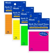 Tripumer 8 Pack Lined Sticky Notes Ruled Self Sticky Note 3 x 3 in 80 ...