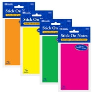 BAZIC Sticky Notes 3x3 Lined Assorted Color, (120 Sheets/Pack), 2-Pack ...
