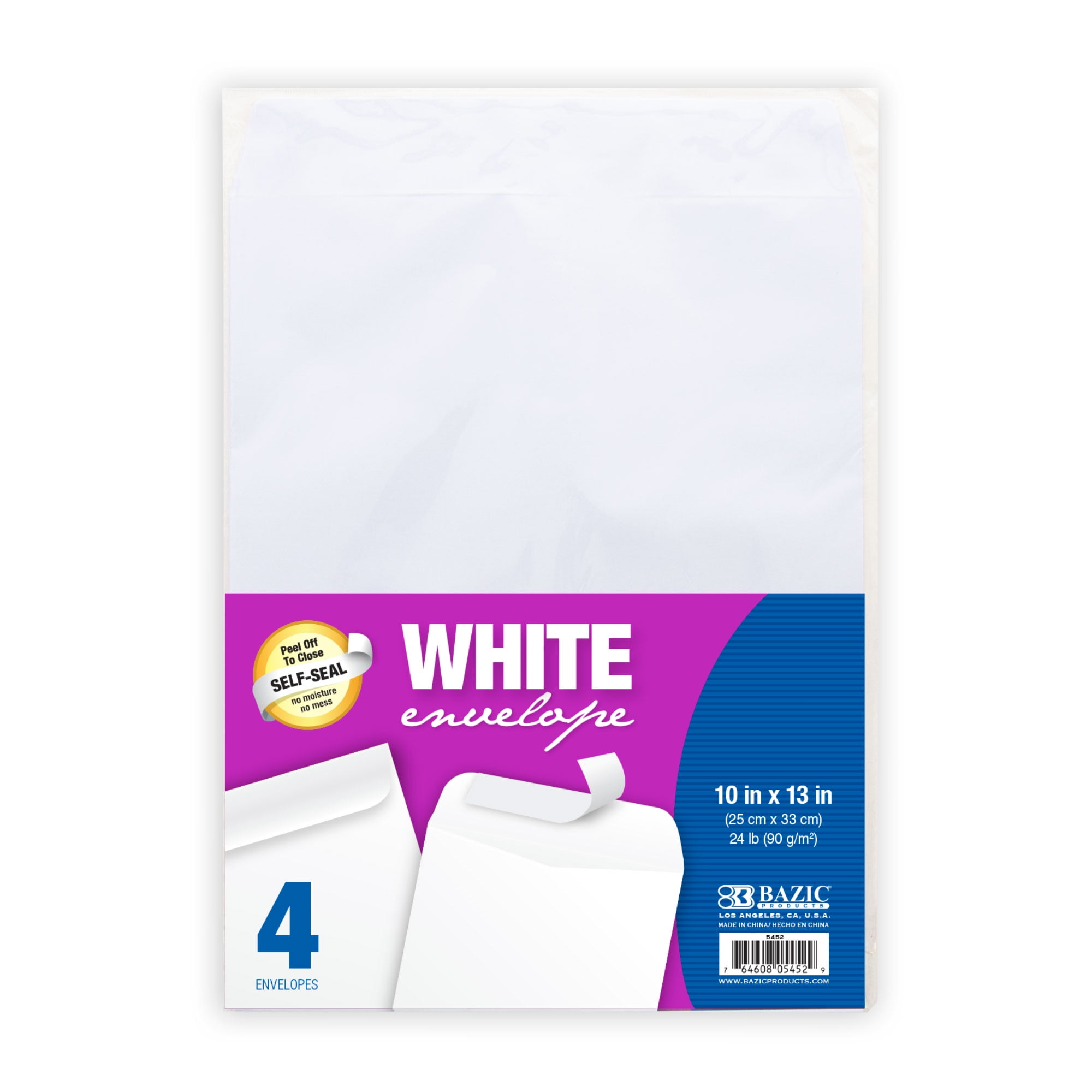 BAZIC Standard Office Supplies, White Catalog Mailing Envelope 10" x 13 ...