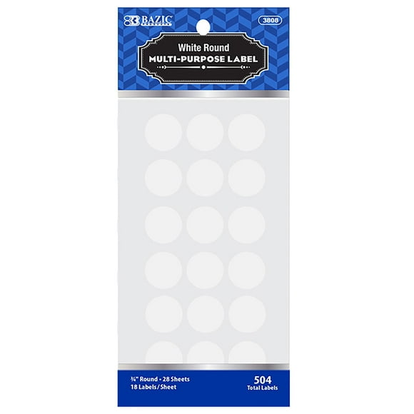 White Circle Stickers