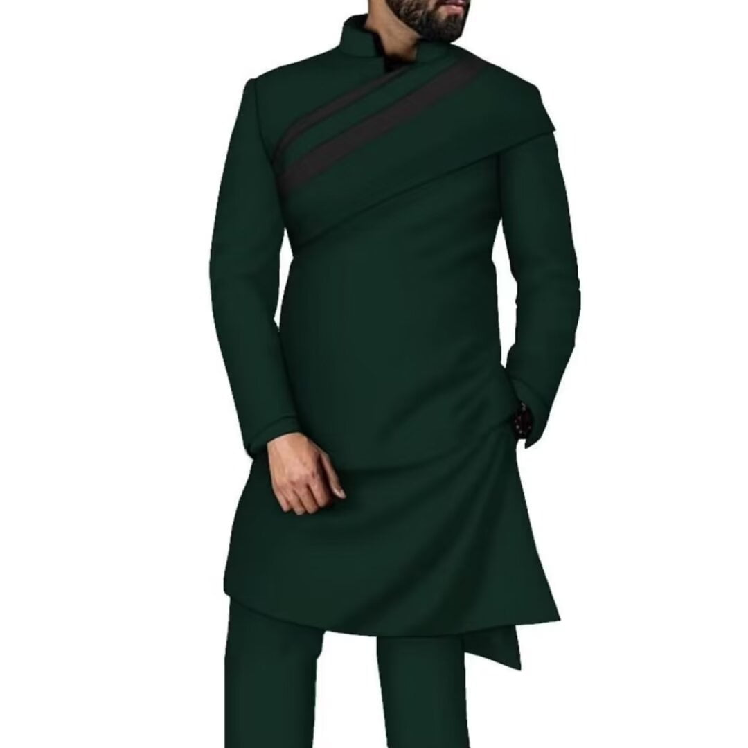 BAZINRICHE African Clothing Mens Suit Fashion Dashiki Shirts Long ...