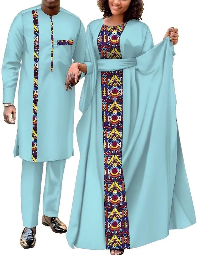 BAZINRICHE African Couple Outfits Matching Sets African Dresses for ...