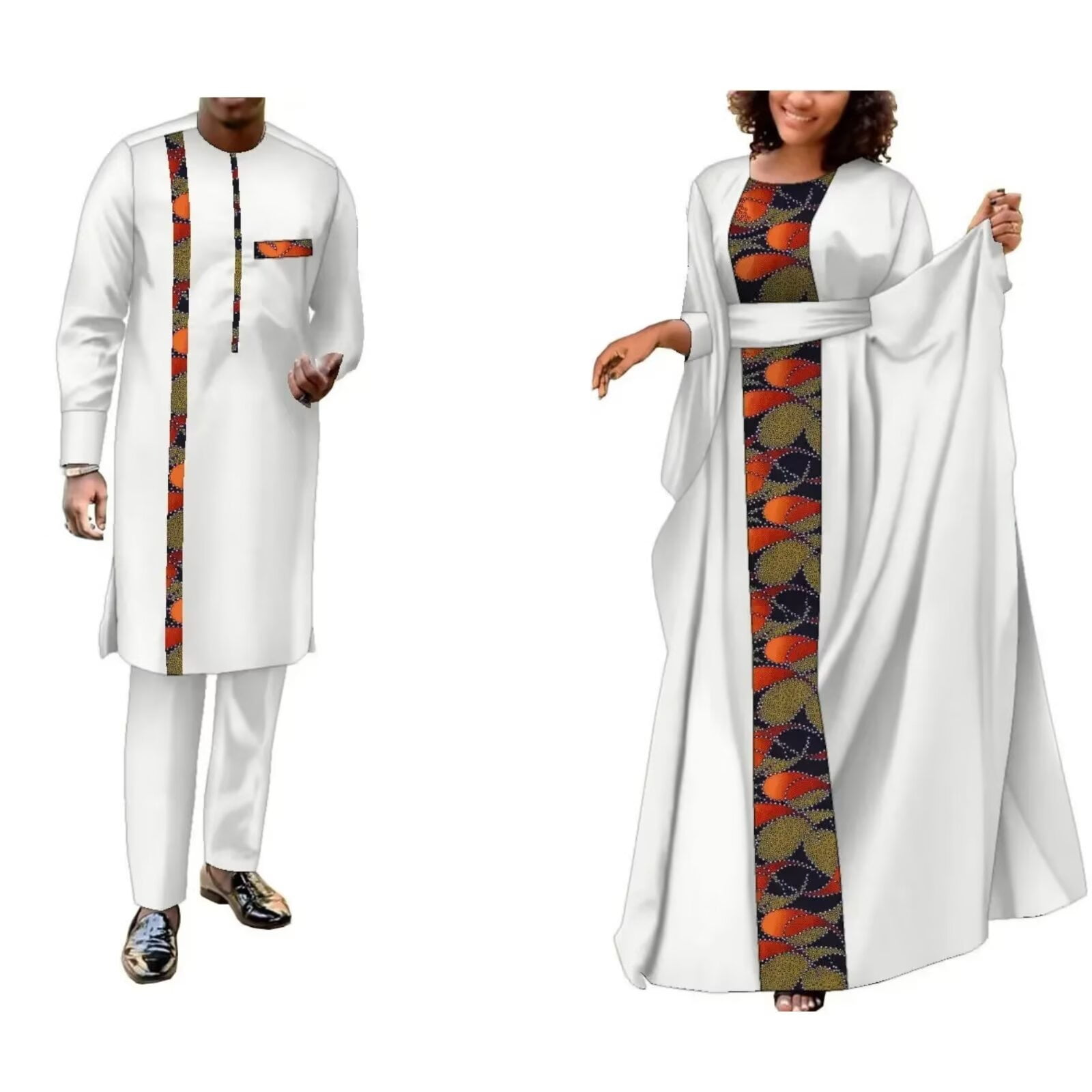 BAZINRICHE African Couple Outfits Matching Sets African Dresses for ...