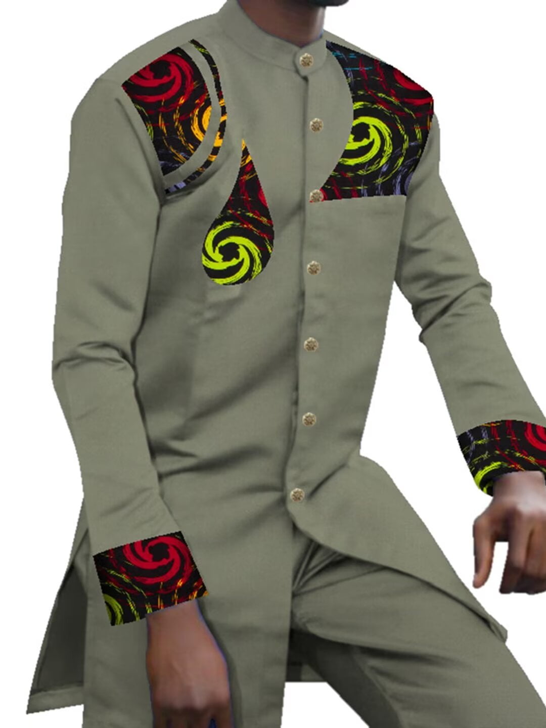 BAZINRICHE African Male Fancy Long top and Pant Set Wedding Banquet ...