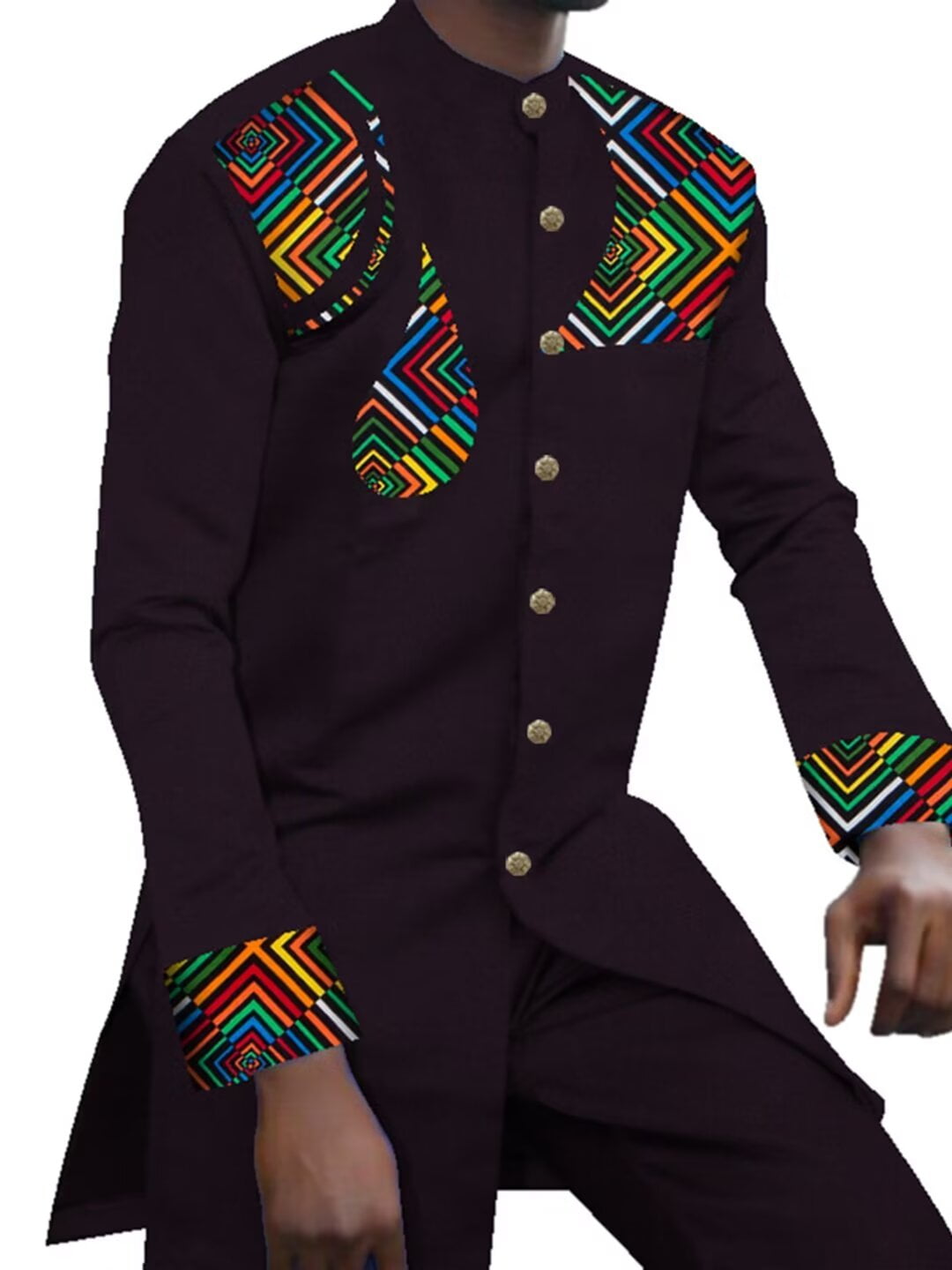 BAZINRICHE African Male Fancy Long top and Pant Set Wedding Banquet ...