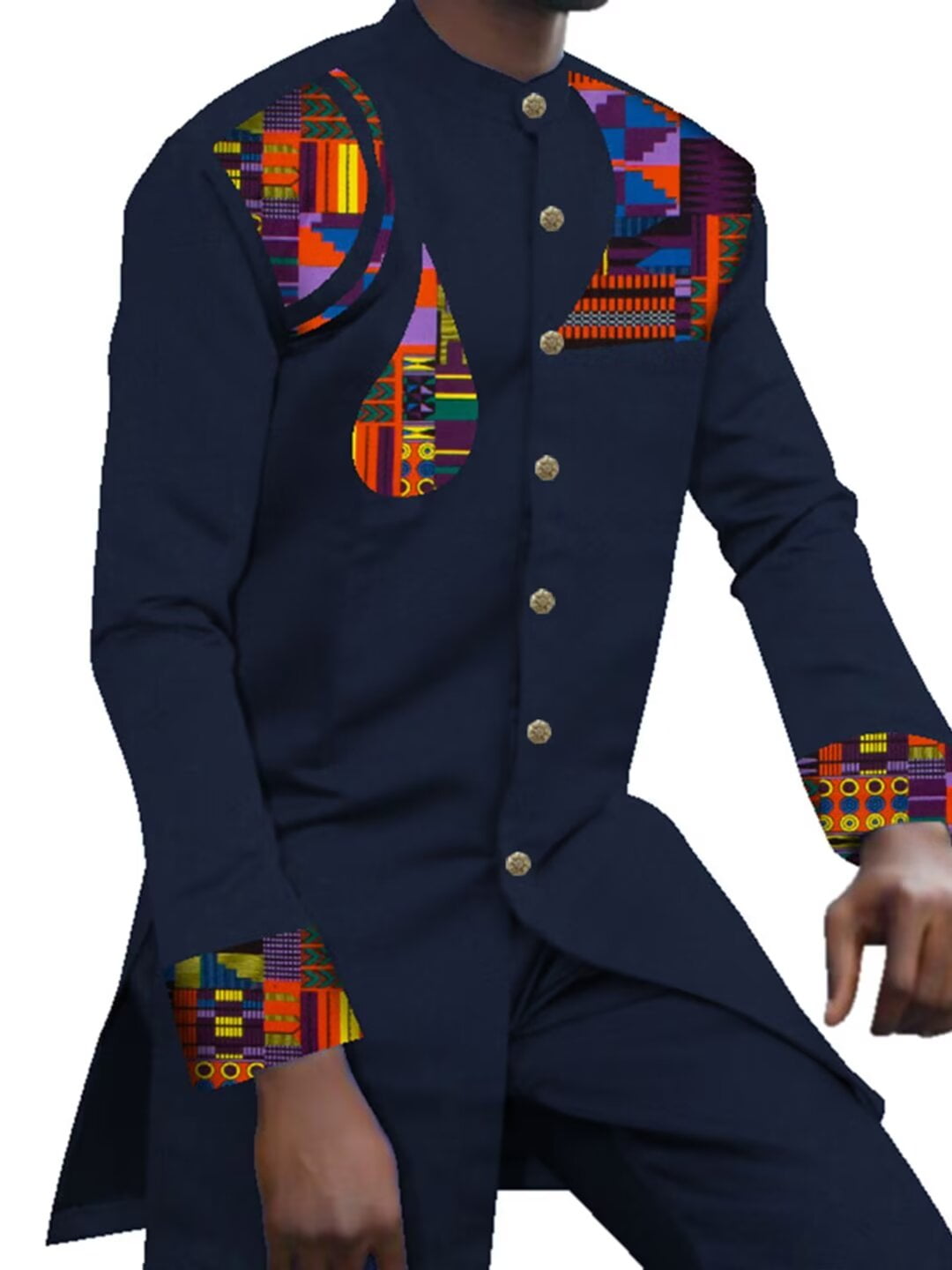 BAZINRICHE African Male Fancy Long top and Pant Set Wedding Banquet ...