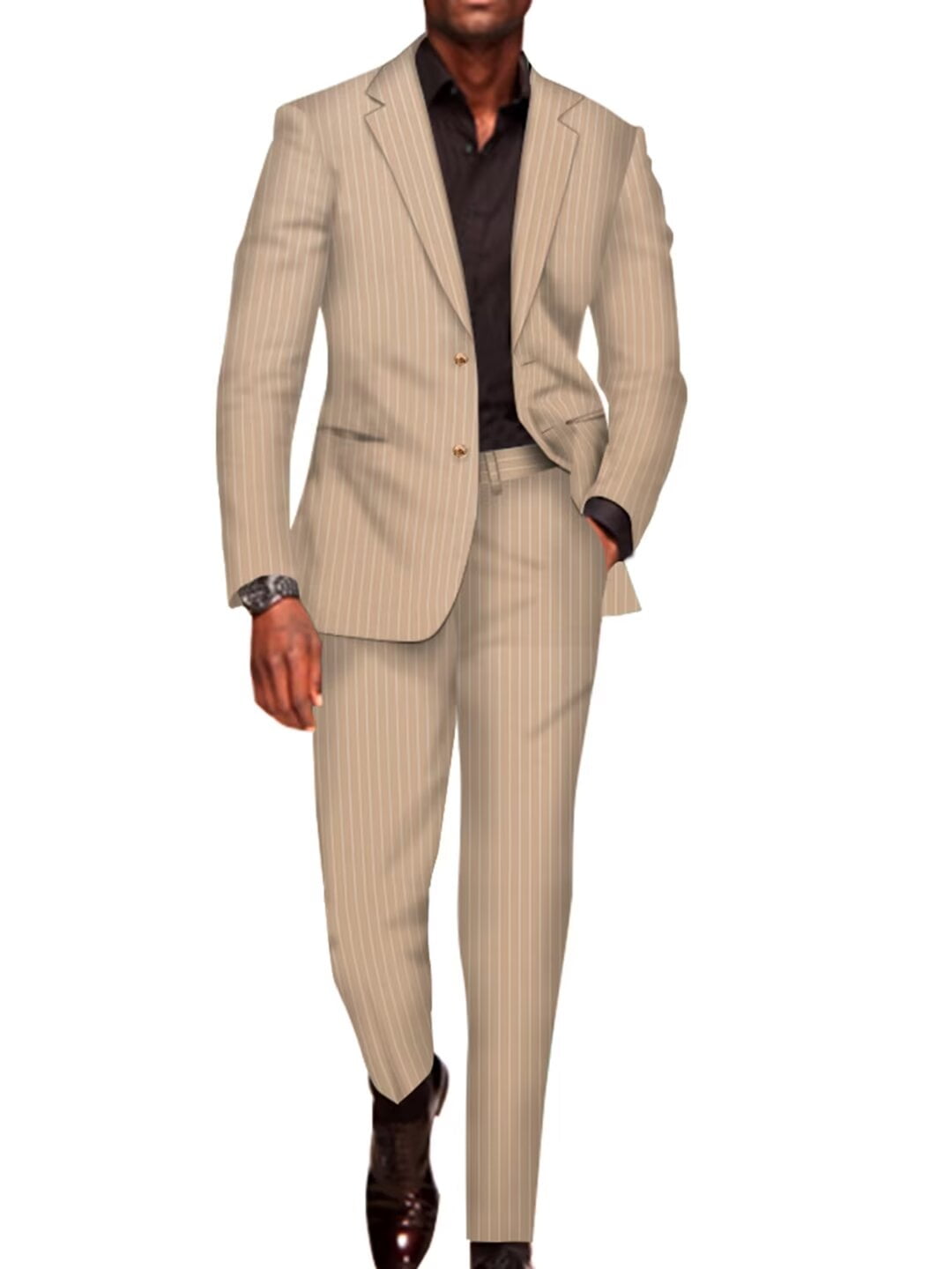 BAZINRICHE African Men Fit Jacket Blazer Pants Suits Wedding Banquet ...