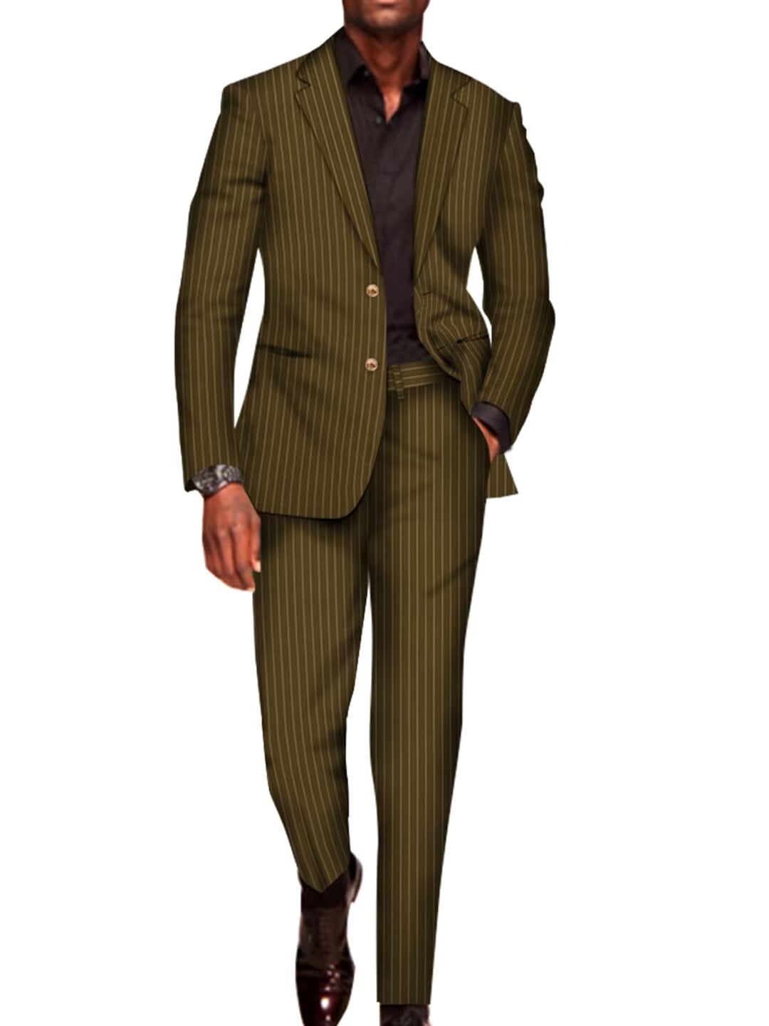 BAZINRICHE African Men Fit Jacket Blazer Pants Suits Wedding Banquet ...