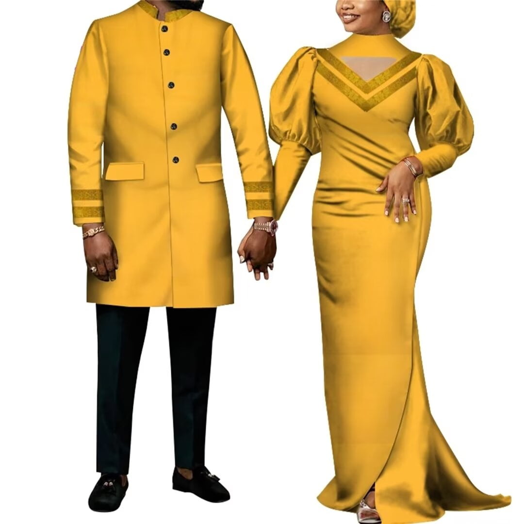 BAZINRICHE African Traditional Couple Clothing Ankara Mens Blazer Coat ...