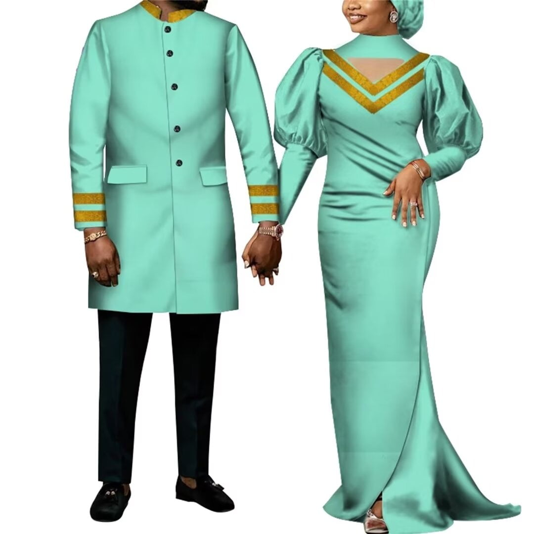 BAZINRICHE African Traditional Couple Clothing Ankara Mens Blazer Coat ...