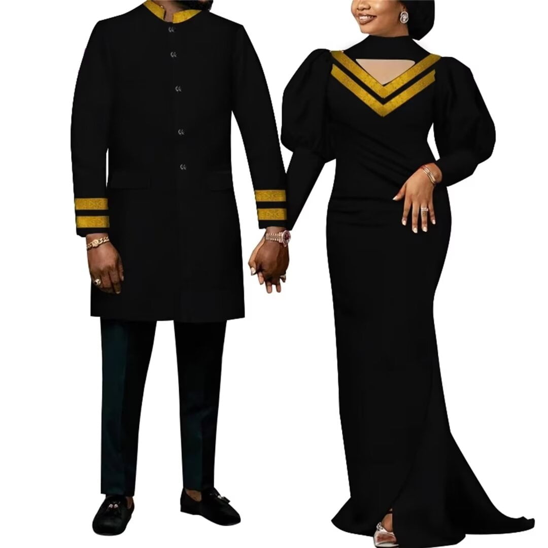 BAZINRICHE African Traditional Couple Clothing Ankara Mens Blazer Coat ...