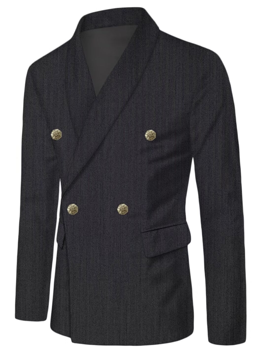 BAZINRICHE Men Jacket Blazer Suits Wedding Banquet Fit Casal Business ...