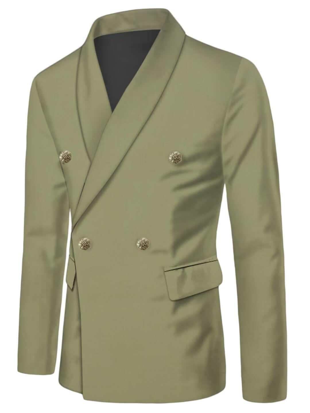 BAZINRICHE Men Jacket Blazer Suits Wedding Banquet Fit Casal Business ...