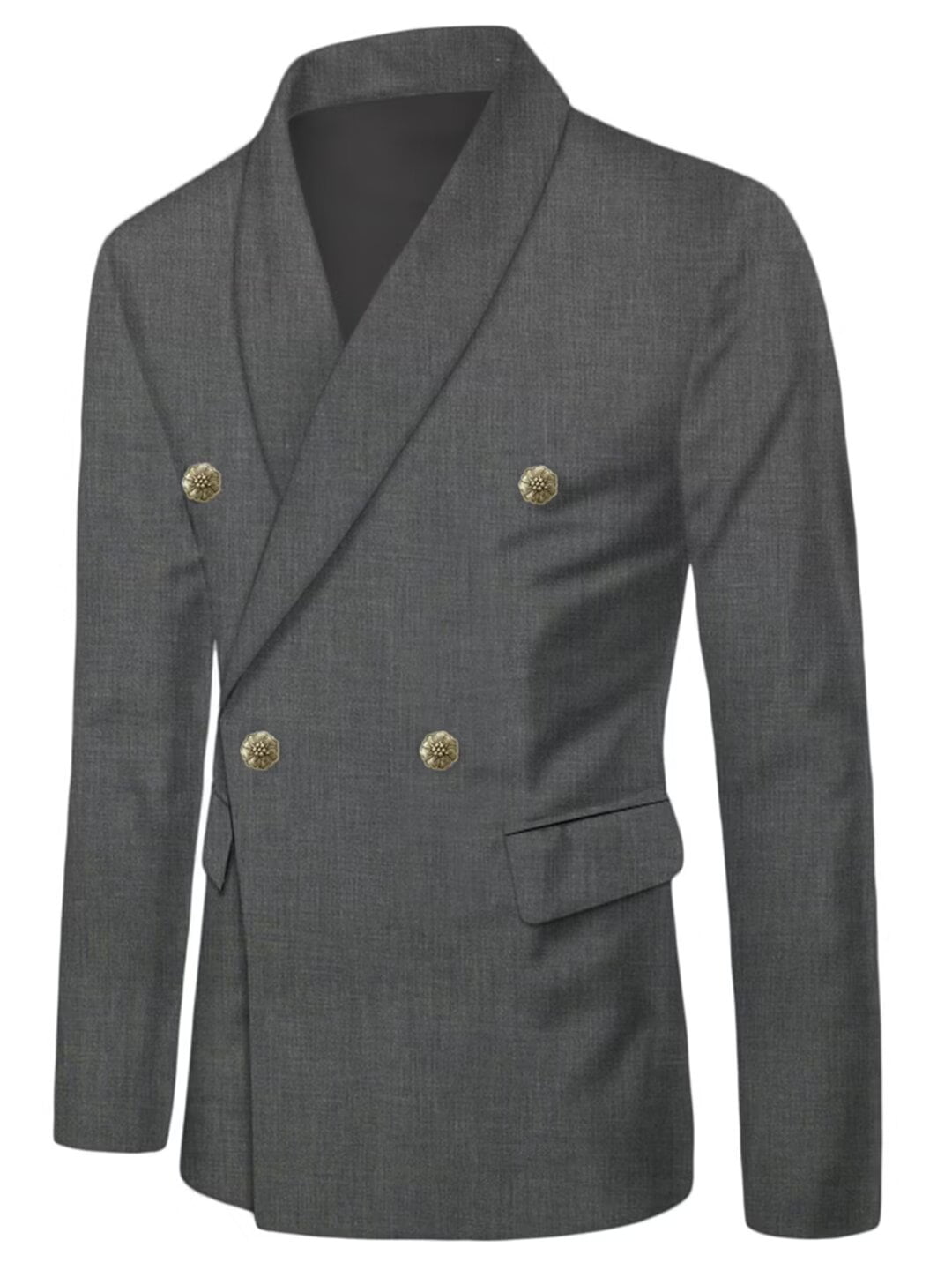 BAZINRICHE Men Jacket Blazer Suits Wedding Banquet Fit Casal Business ...