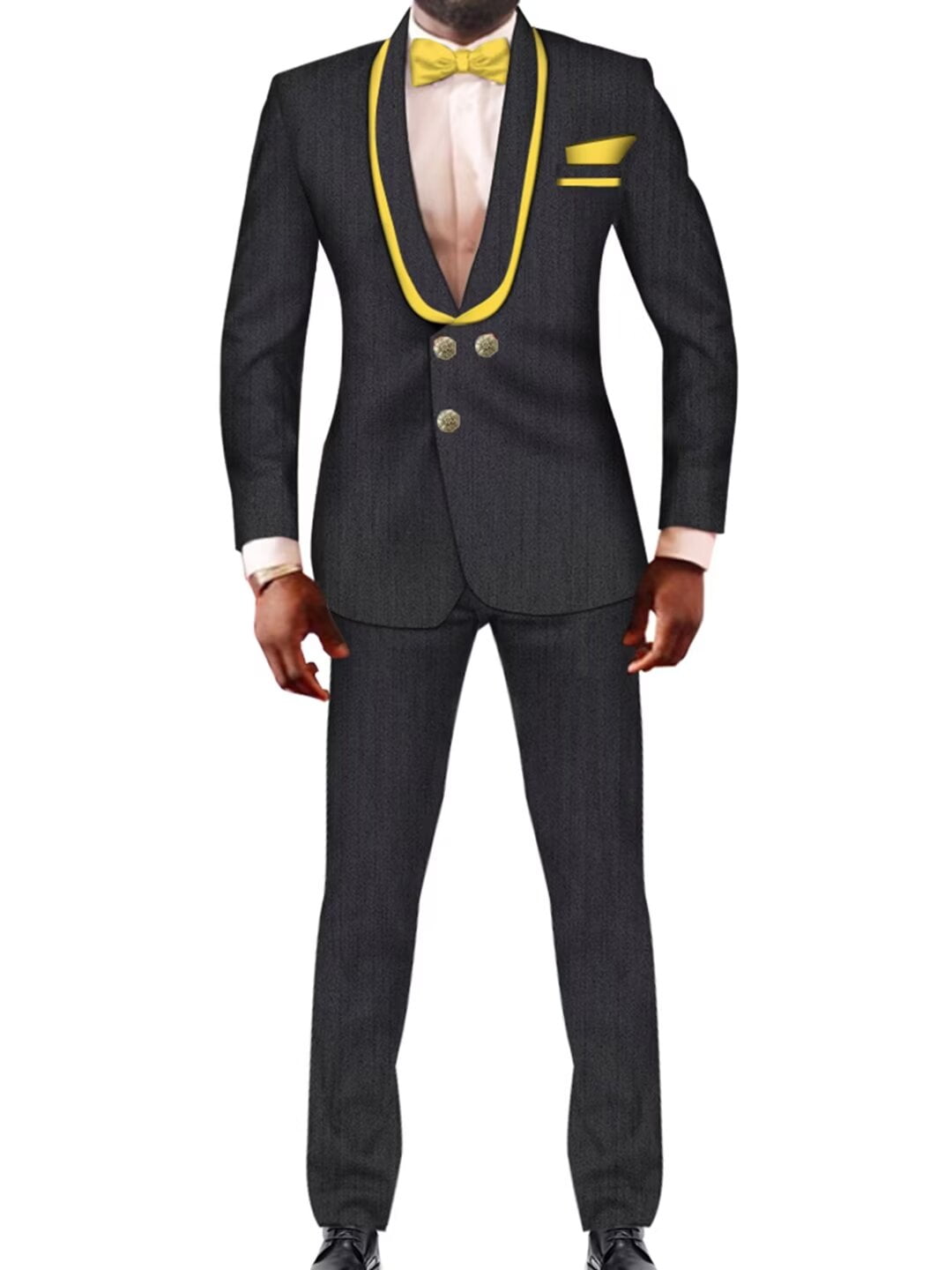 BAZINRICHE Men Jacket Blazer pants set Suits Wedding Banquet Fit Casal ...