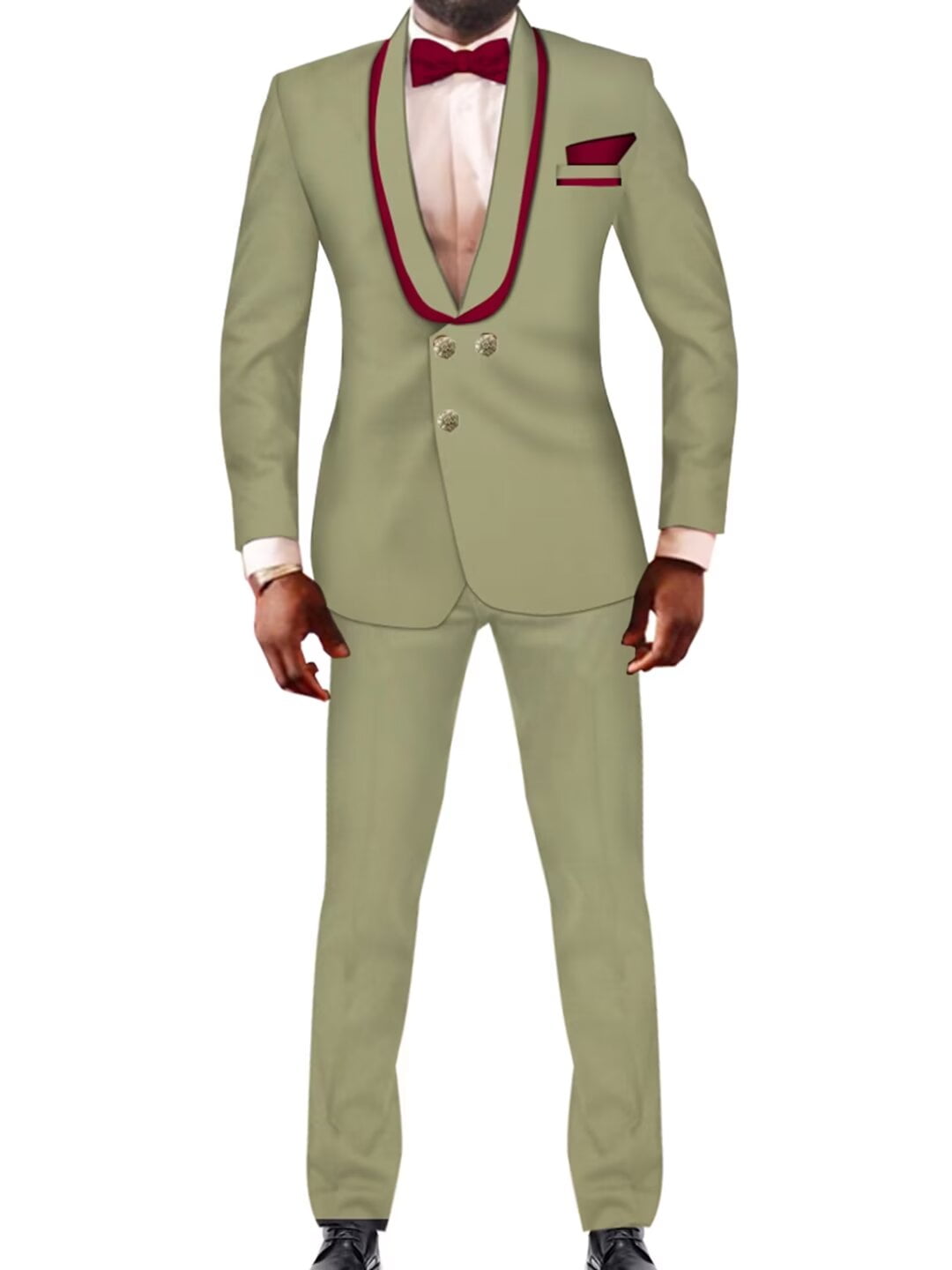 BAZINRICHE Men Jacket Blazer pants set Suits Wedding Banquet Fit Casal ...